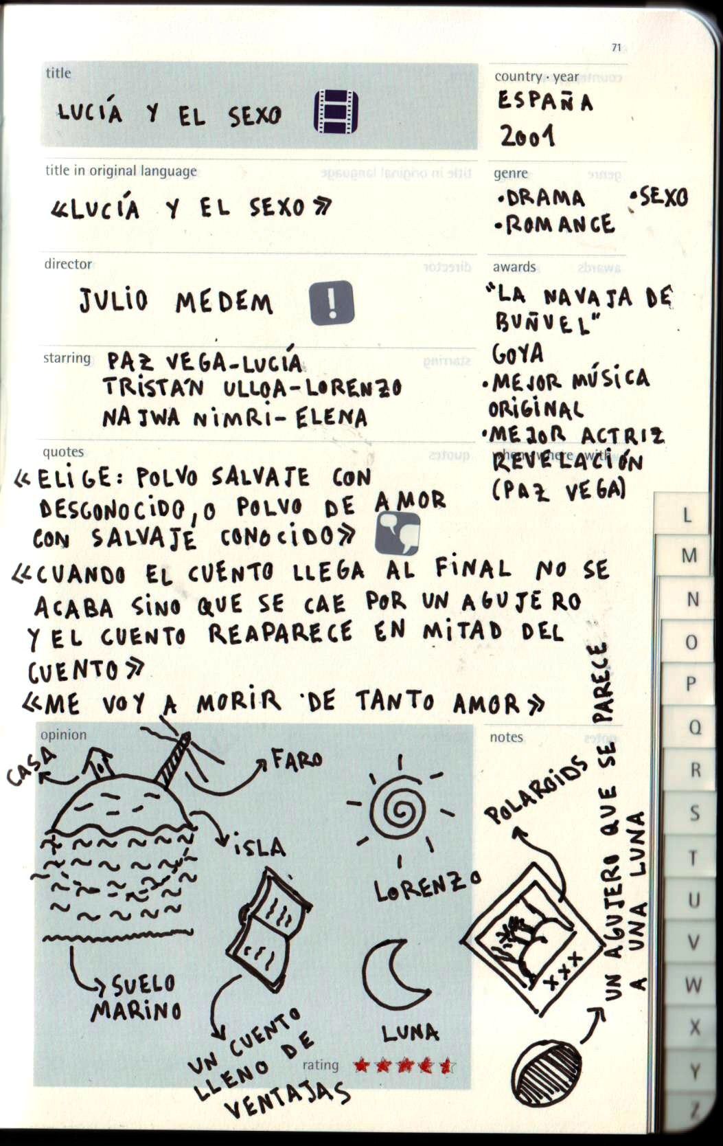 Moleskine Film Journal | Domestika