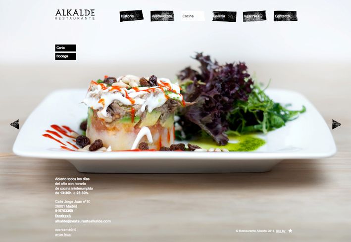 Web Restaurante Alkalde | Domestika