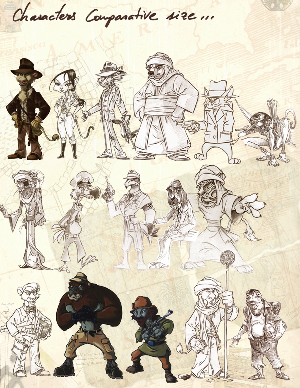 Concept Art: Animation Characters/Backgrounds/Props... | Domestika