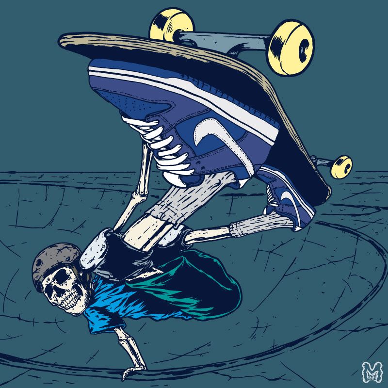 Ripper Skater Invert - Ilustración basada en las zapatillas Nike SB ...