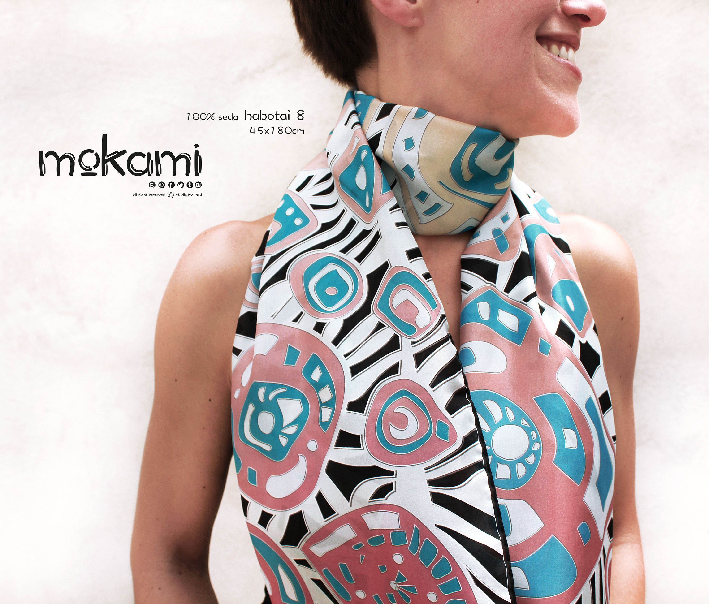 Silk scarves & shawl designs by mokami on Etsy | Domestika