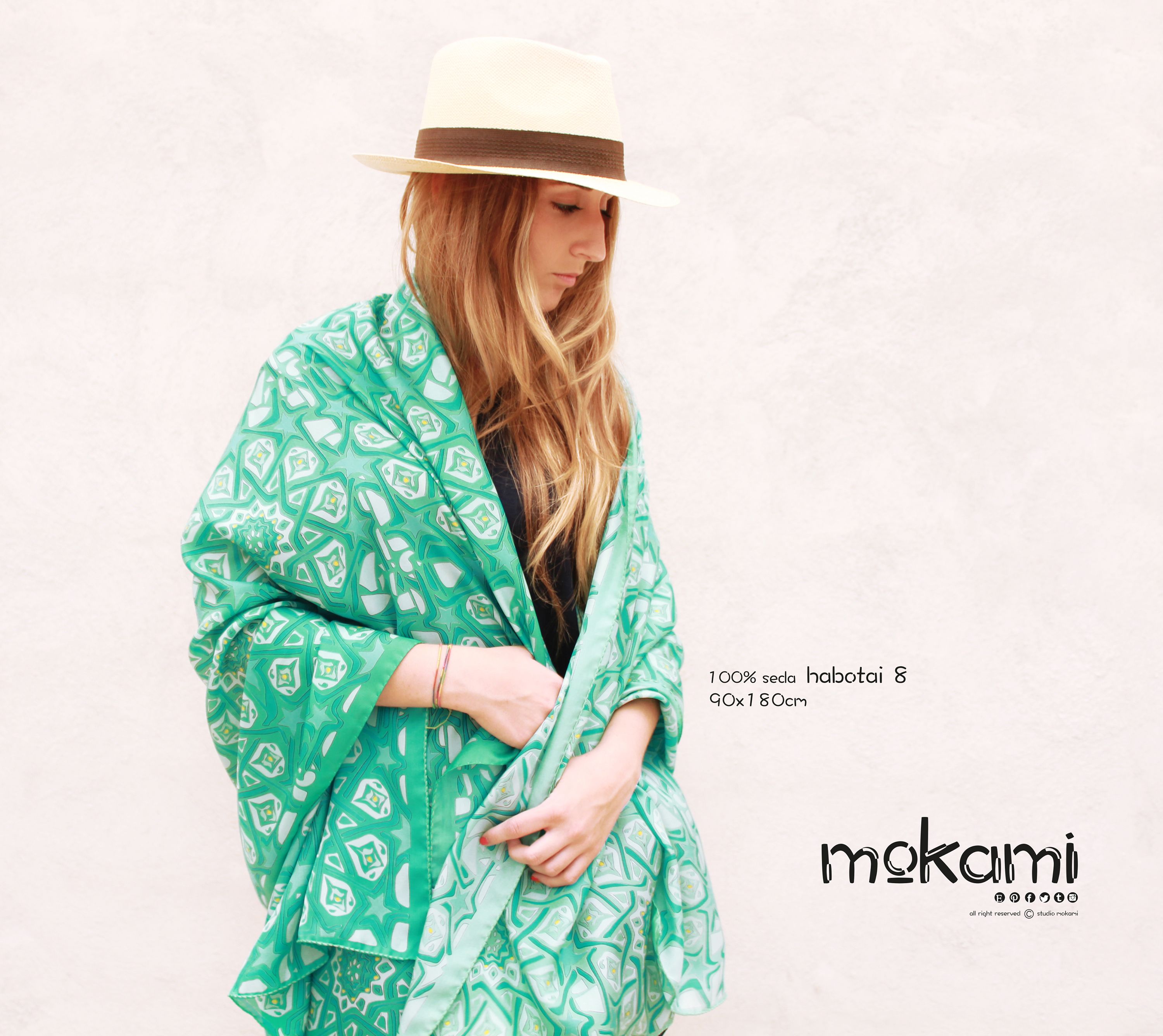 Silk scarves & shawl designs by mokami on Etsy | Domestika