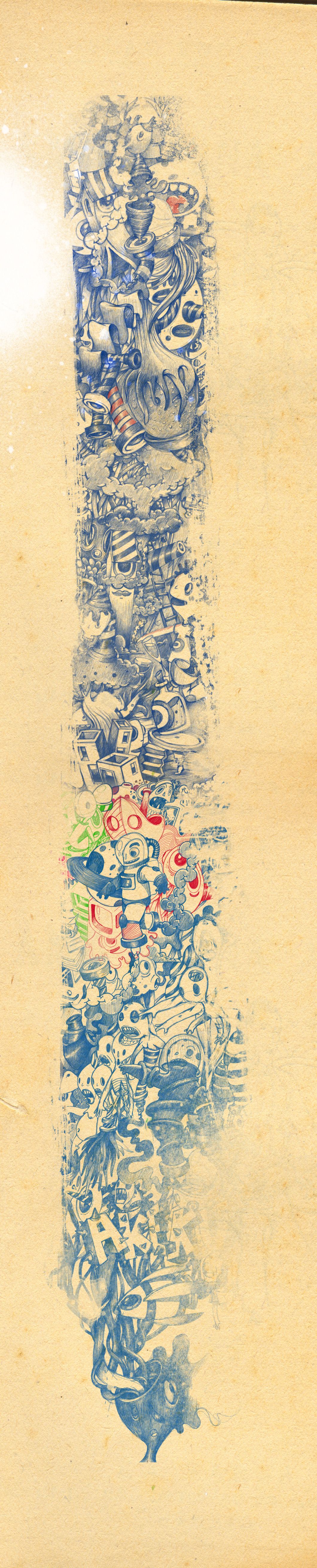 A very long long drawing | Domestika