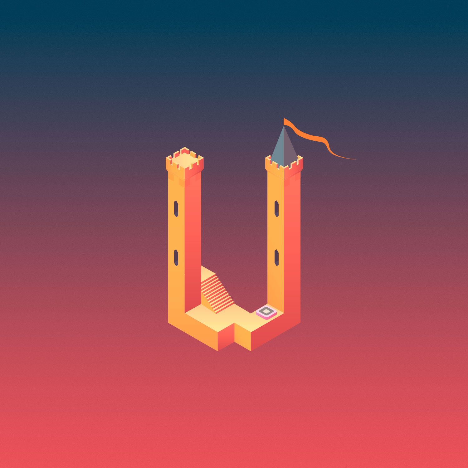 Alphabet Valley, la tipografía basada en Monument Valley | Domestika