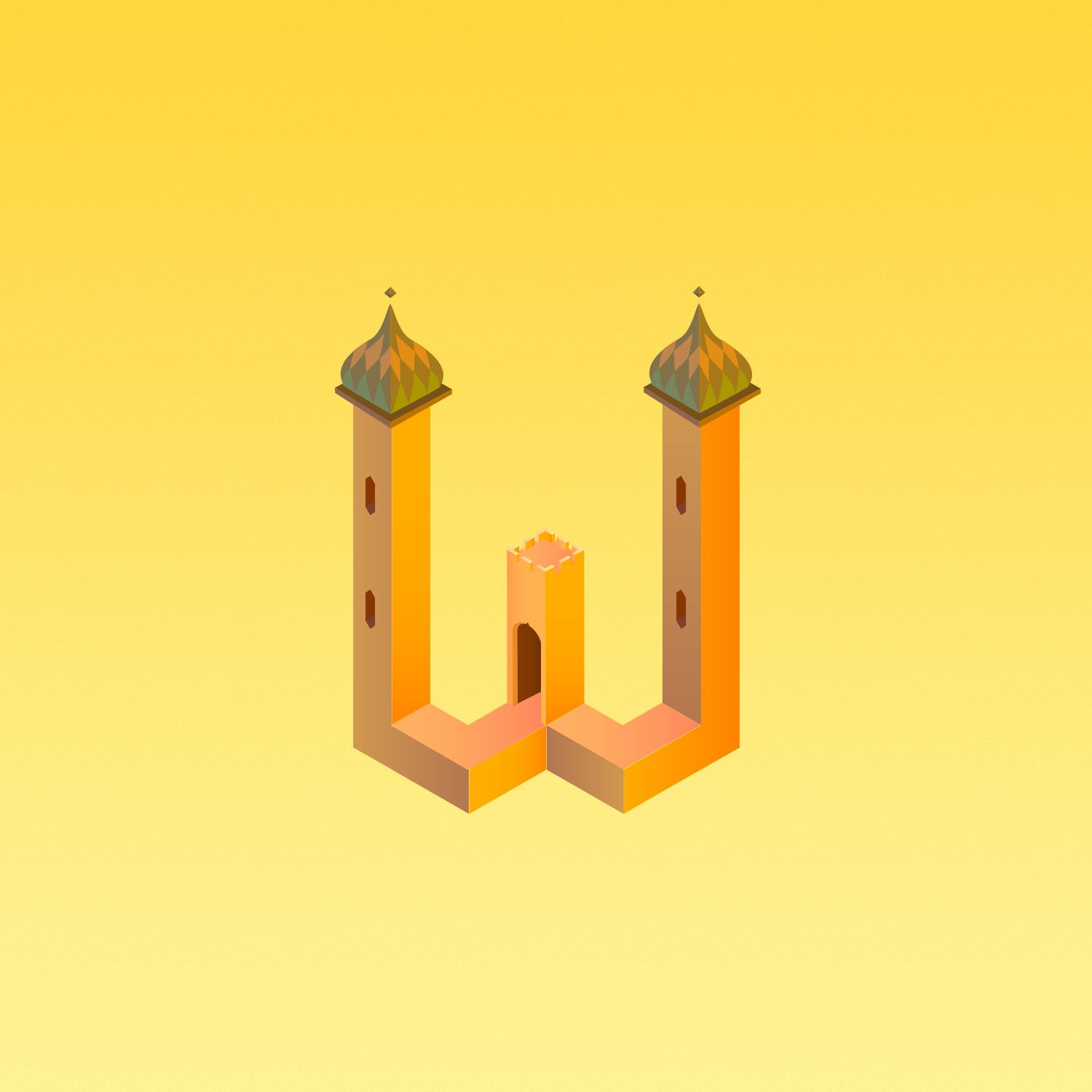 Alphabet Valley, la tipografía basada en Monument Valley | Domestika