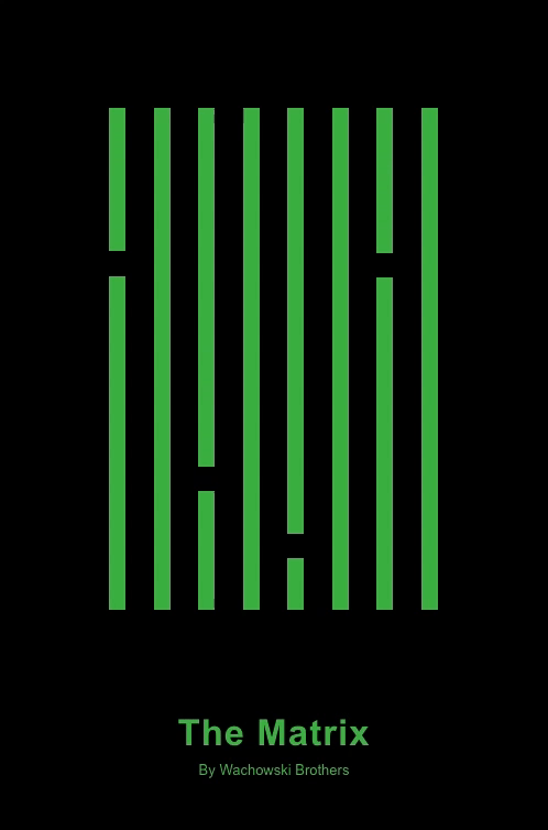 The Matrix - Minimalist Movie Posters in CSS | Domestika