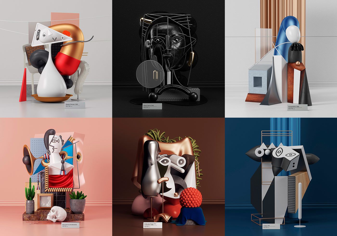 La pintura de Picasso diseñada en 3D | Domestika