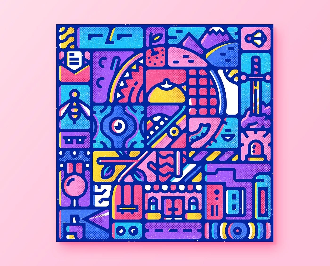 Las ilustraciones de Enisaurus que ocultan números | Domestika