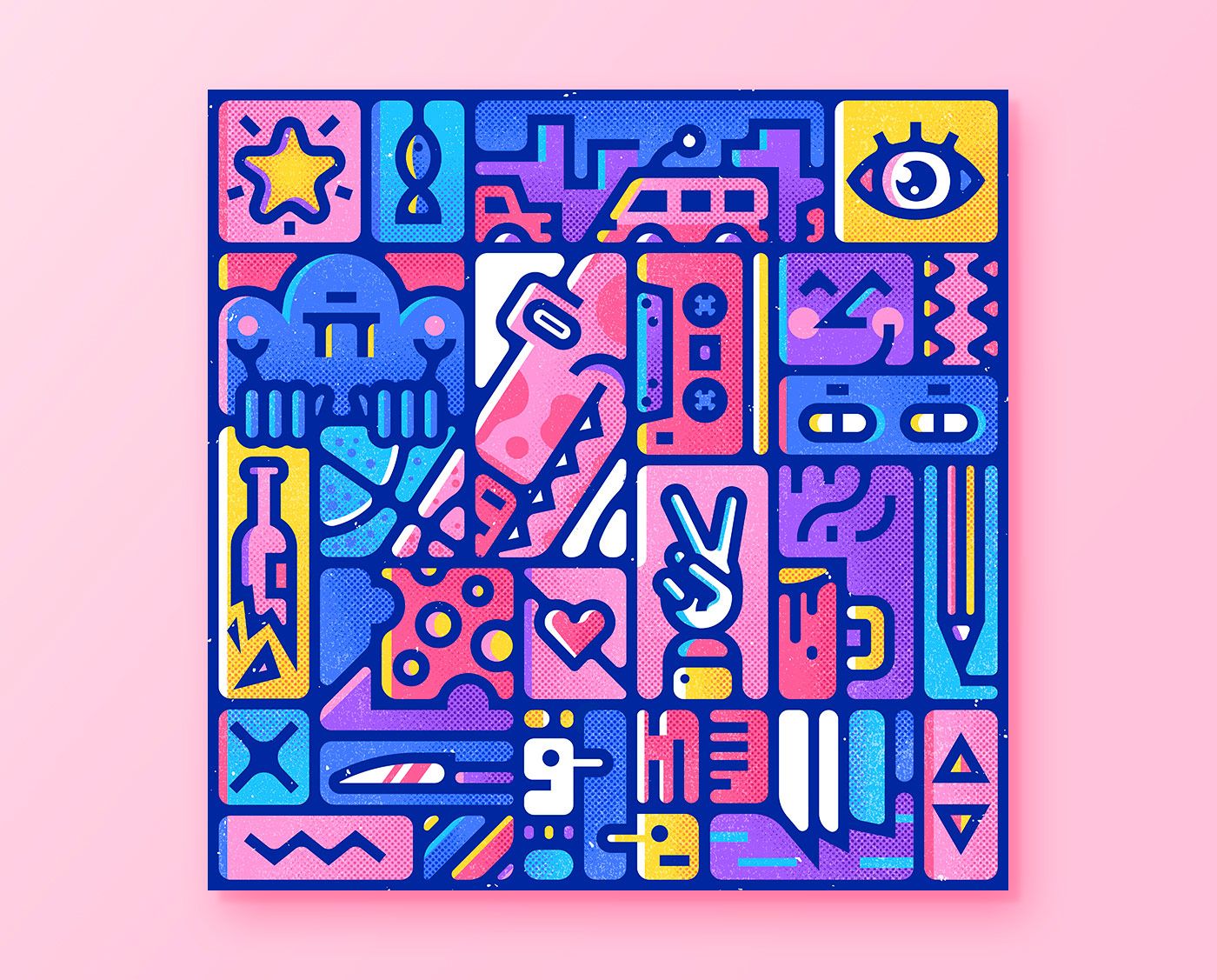 Las ilustraciones de Enisaurus que ocultan números | Domestika