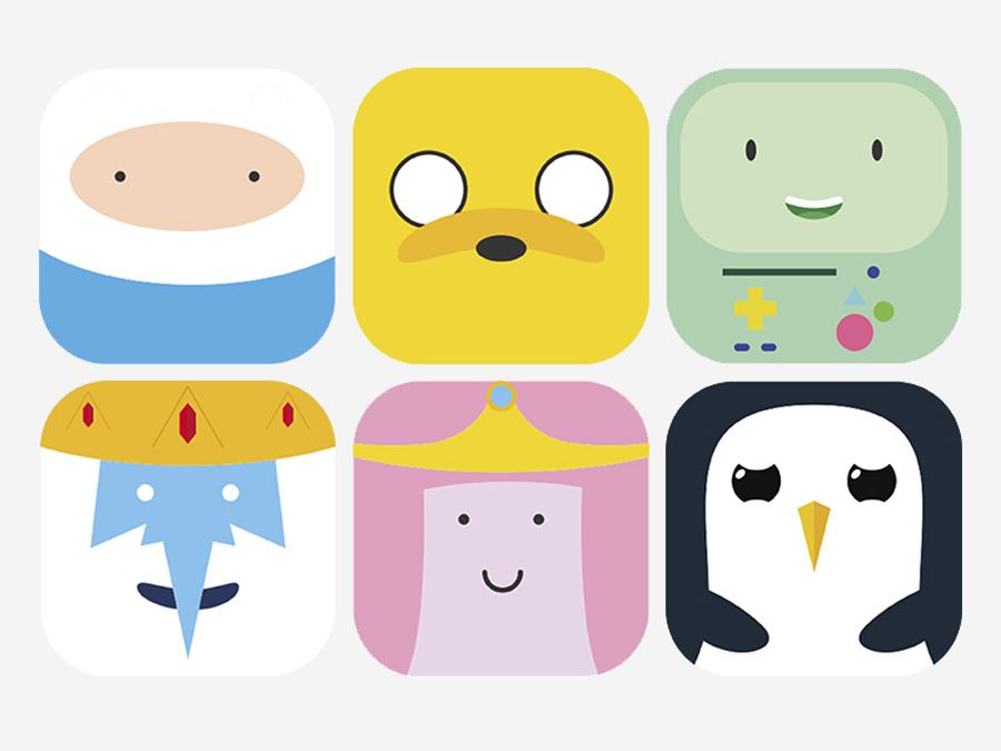 Descarga gratis el pack de iconos de Adventure Time | Domestika