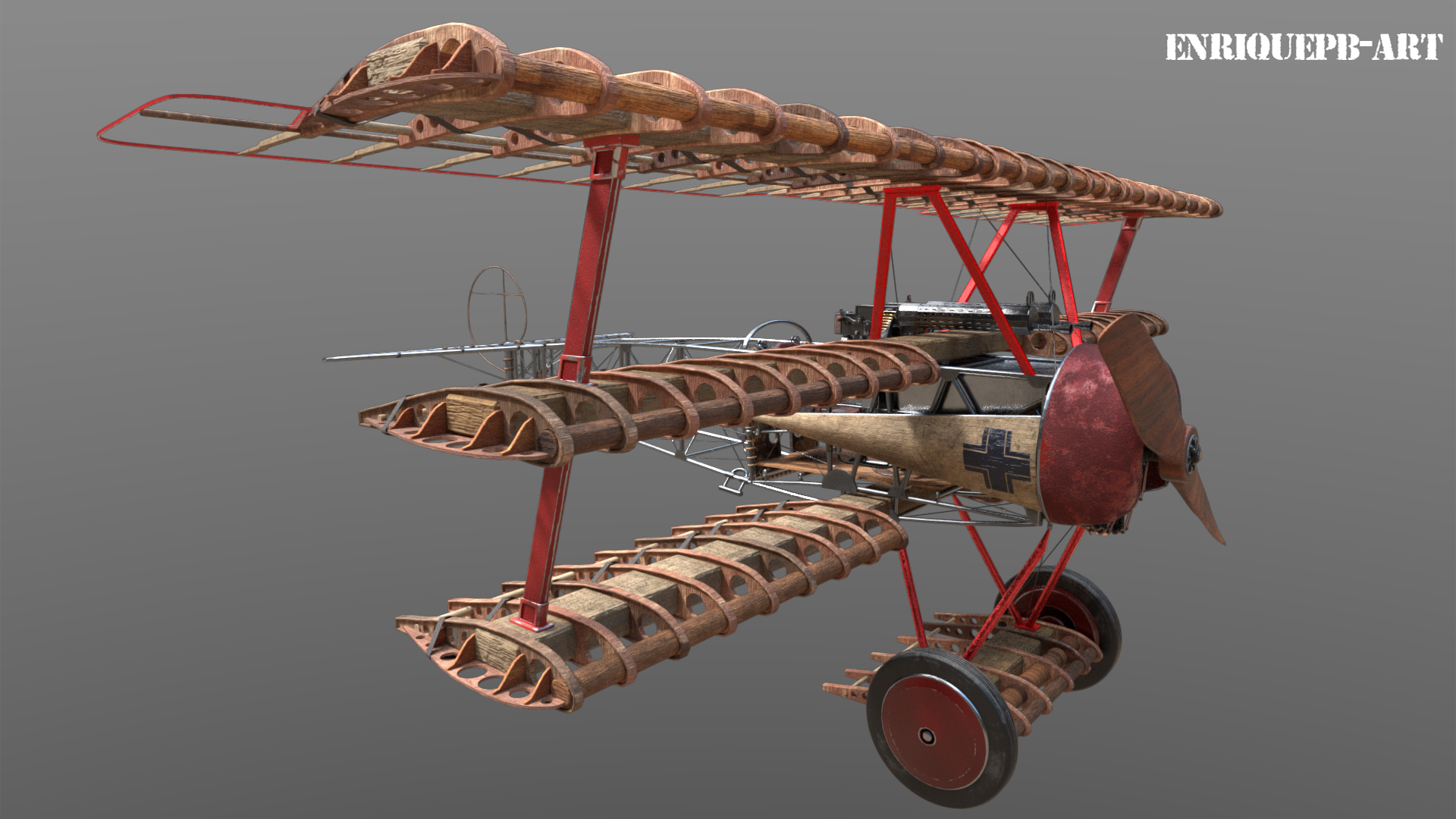 Fokker DR1 Internal Structure | Domestika