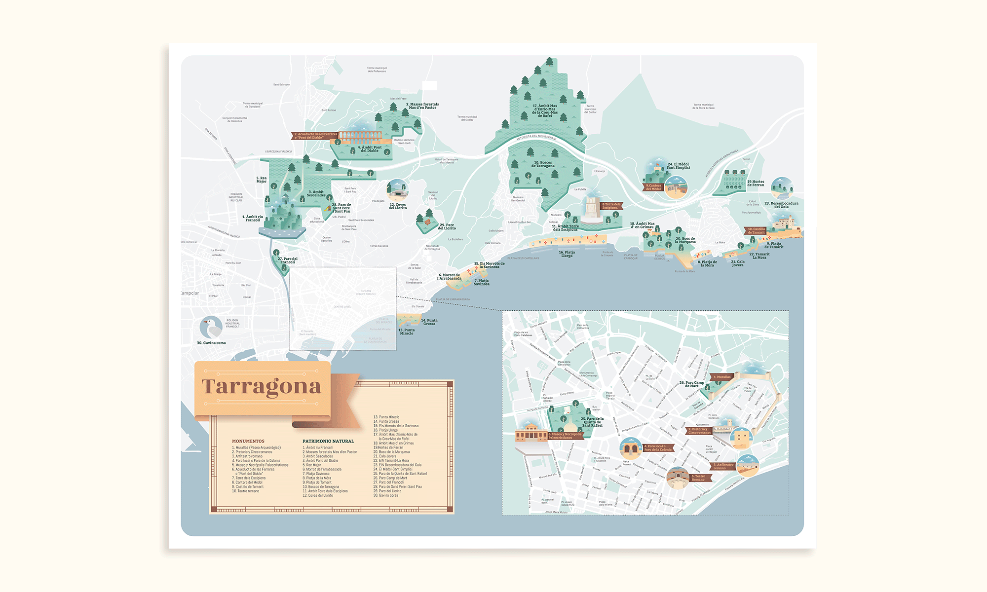 Mapas Ciudades Patrimonio de la Humanidad | Domestika