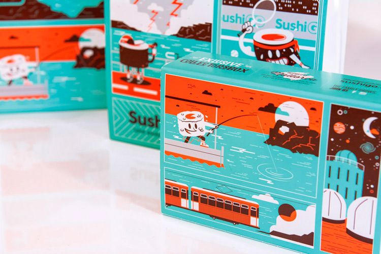 SUSHI GO PACKAGING | Domestika