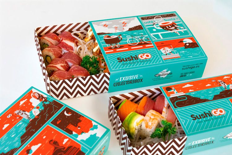 SUSHI GO PACKAGING | Domestika