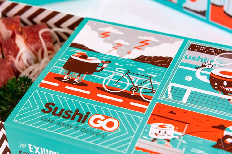 SUSHI GO PACKAGING | Domestika