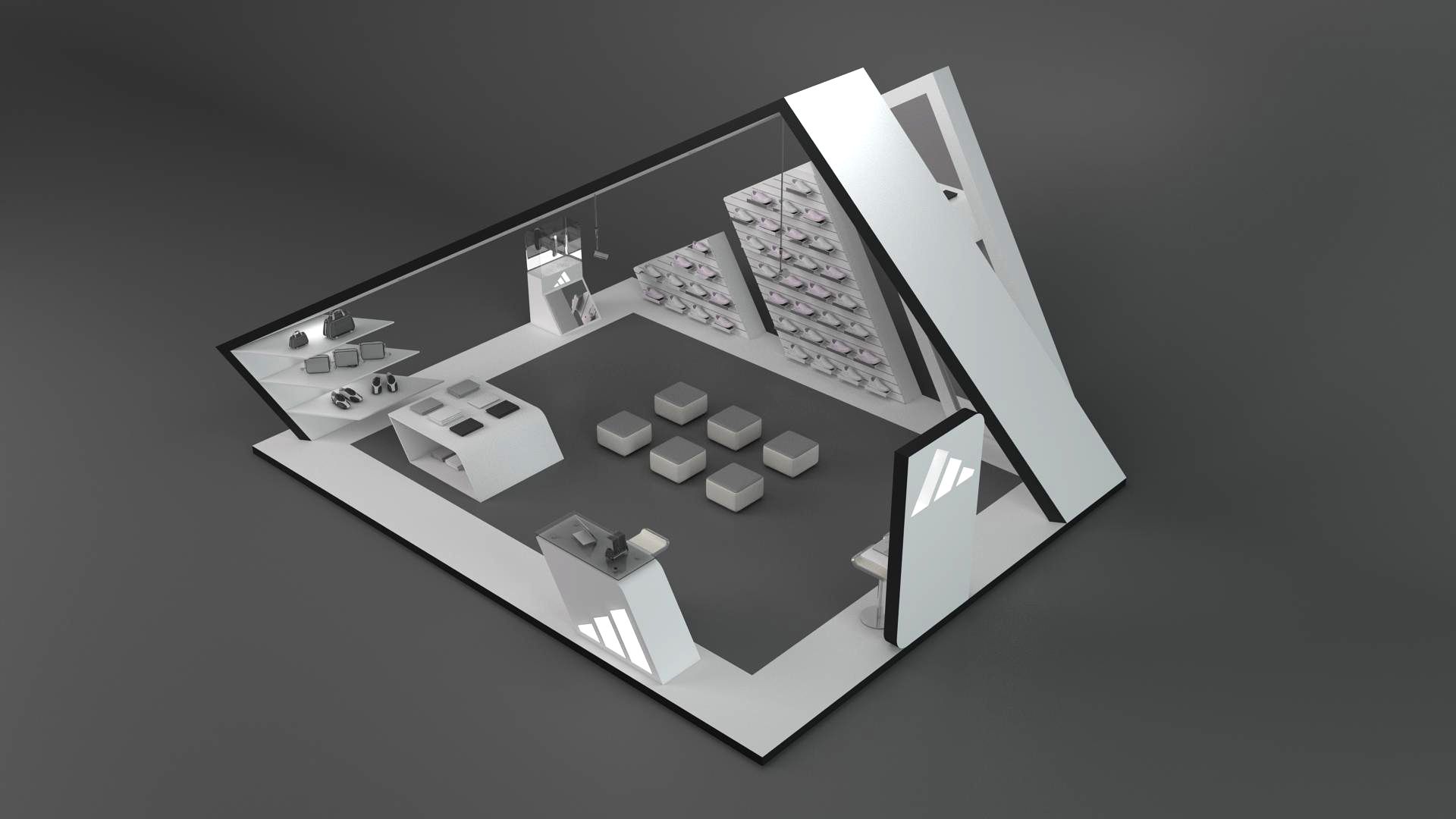 Adidas Stand Design | Domestika
