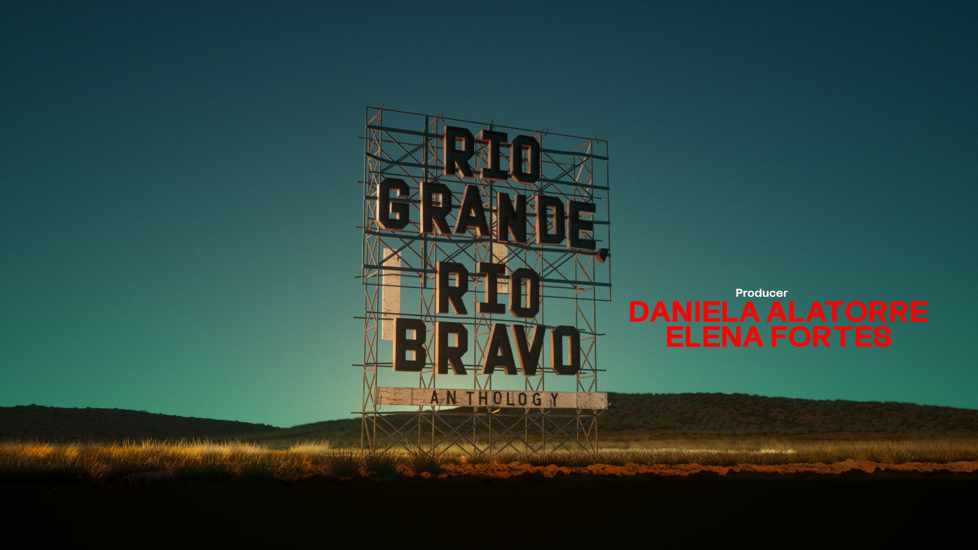 Sequência de títulos principais de Río Grande / Río Bravo | Domestika