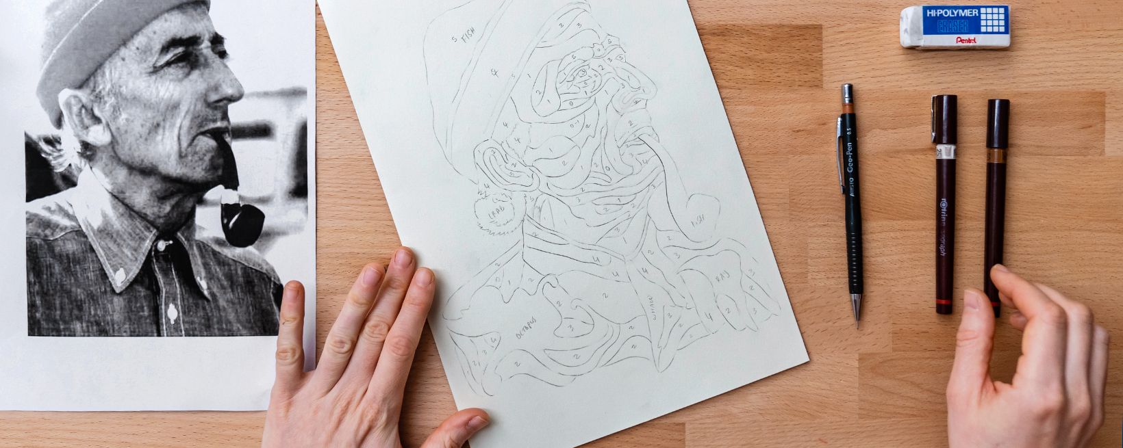 My project in Hand-Drawn Typographic Portrait course | Domestika