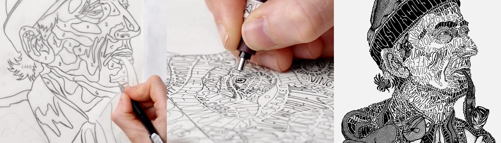 My project in Hand-Drawn Typographic Portrait course | Domestika