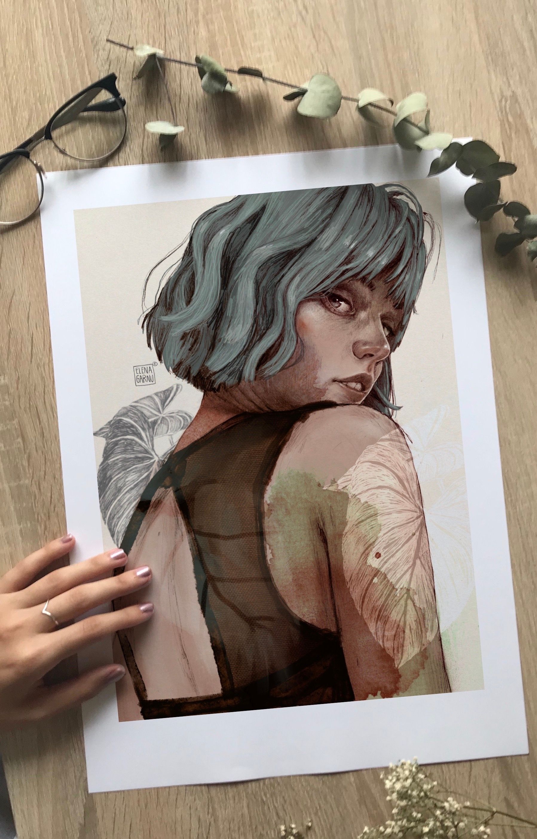 Mi Proyecto del curso: Retrato ilustrado con Procreate | Domestika