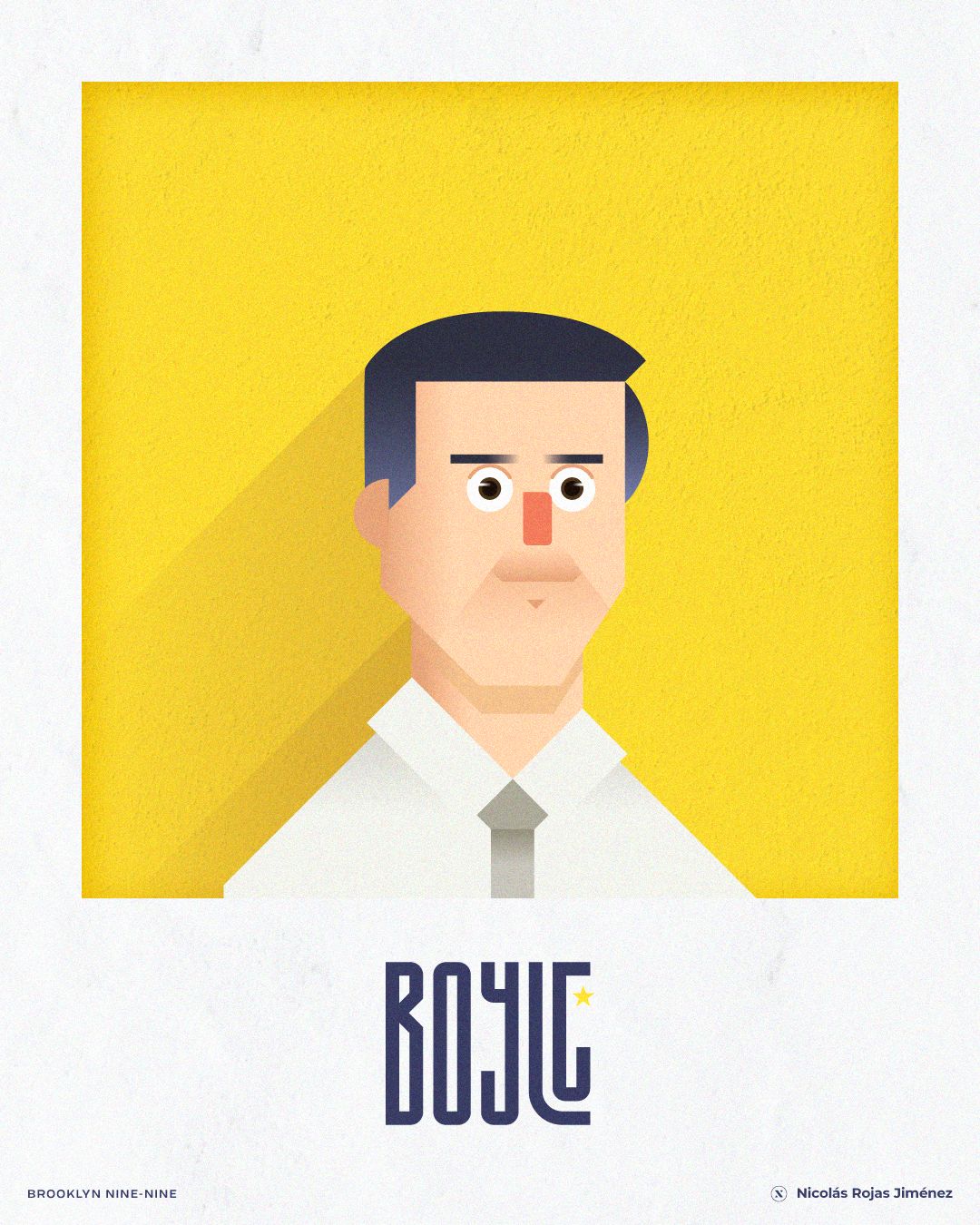 Brooklyn Nine-Nine · Minimalist Geometric Portrait | Domestika
