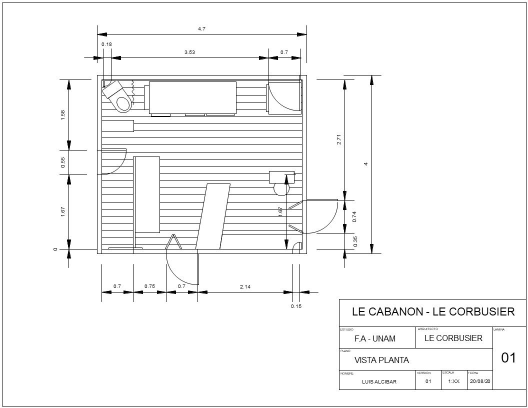 Le Cabanon - Le Corbusier: Introducción al dibujo arquitectónico en ...