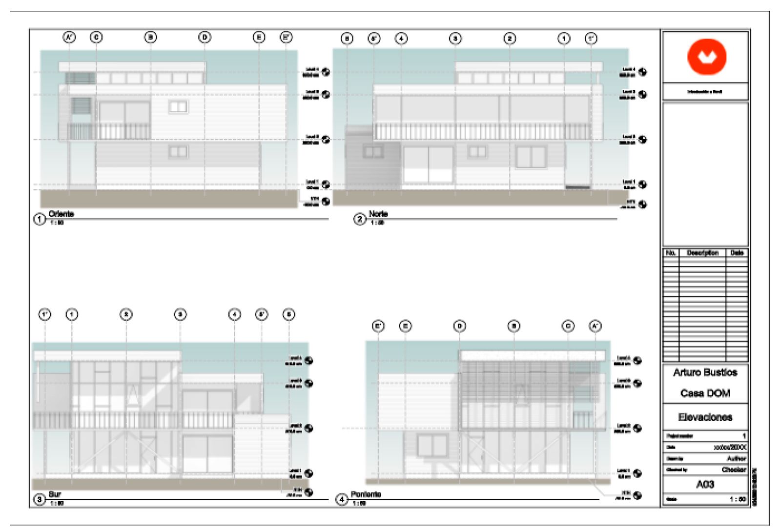 Descarga gratis una lámina A1 de proyecto para Autodesk Revit | Domestika