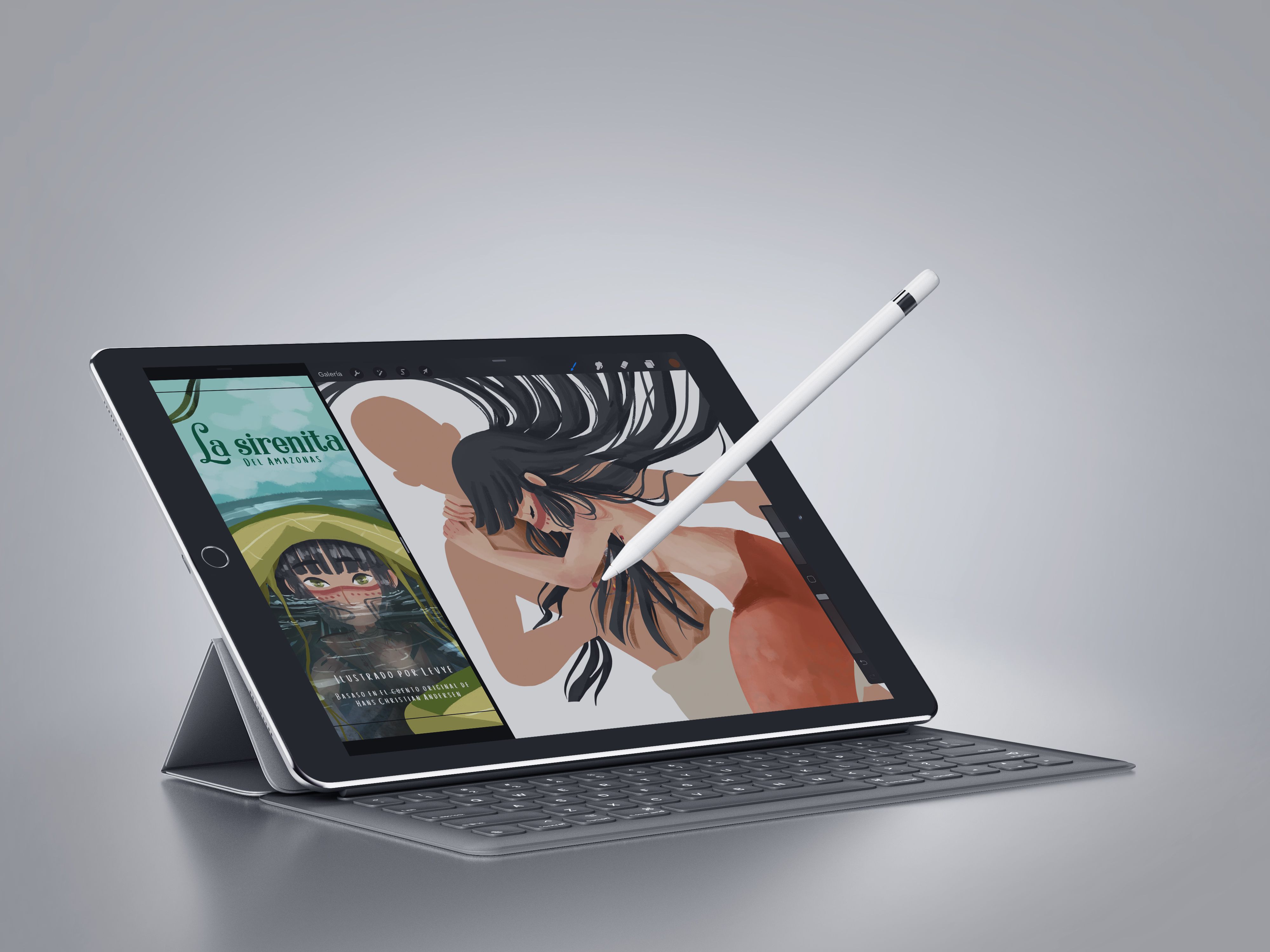 La Sirenita del Amazonas, Ilustración digital para cuentos infantiles ...