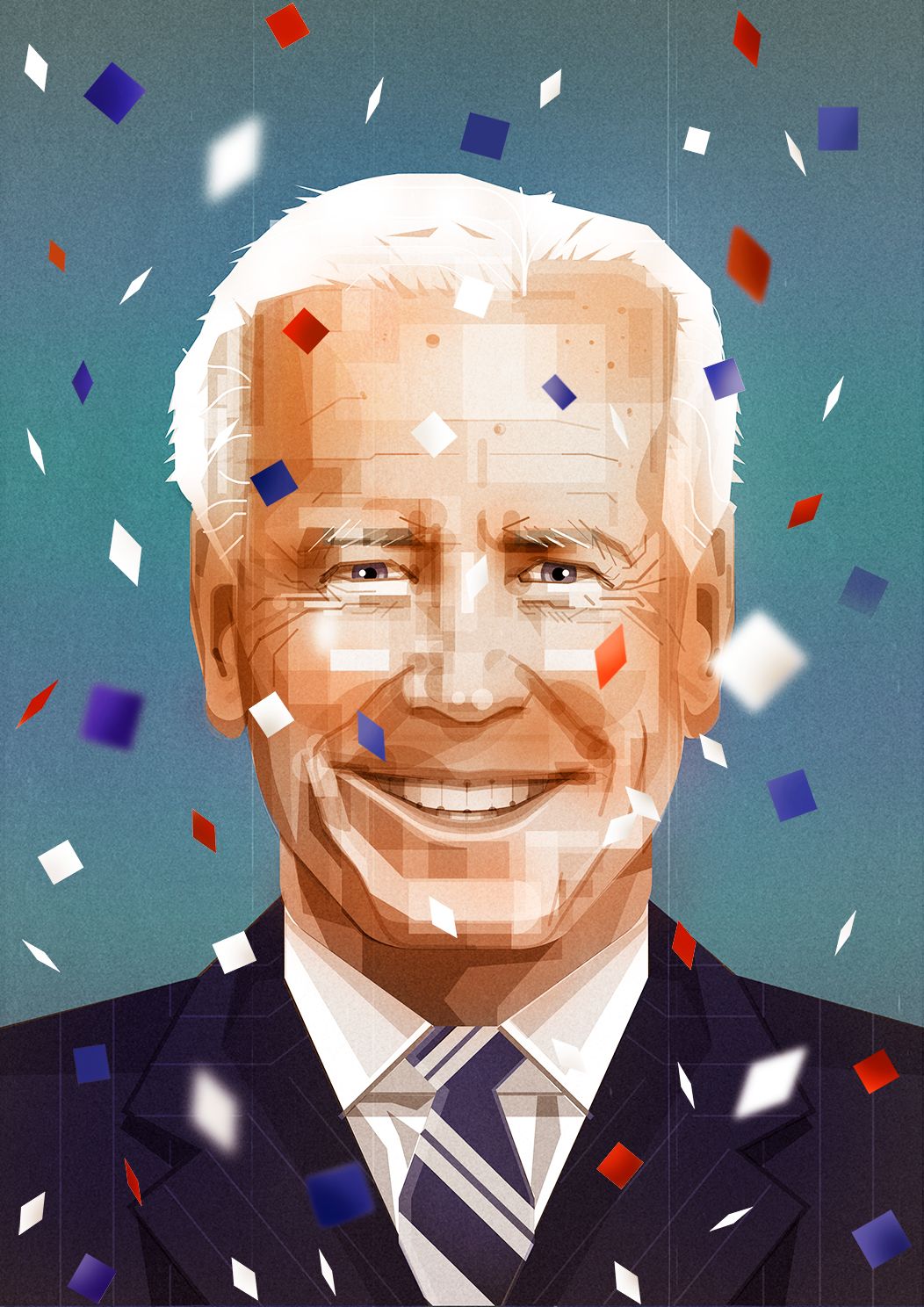 BIDEN. COVER FOR MAGAZINE | Domestika