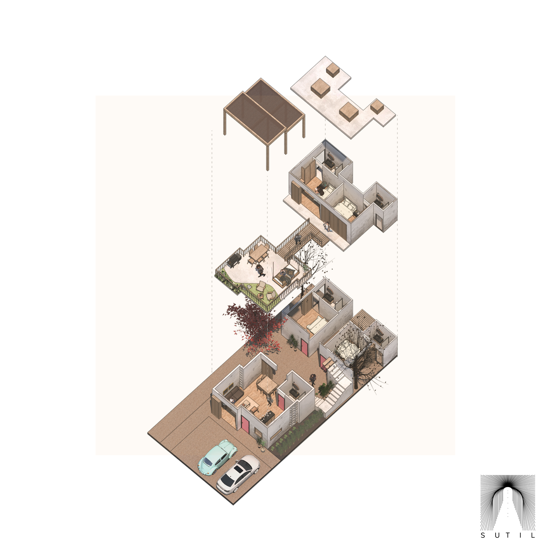 Mi Proyecto del curso: Ilustración digital de proyectos arquitectónicos ...