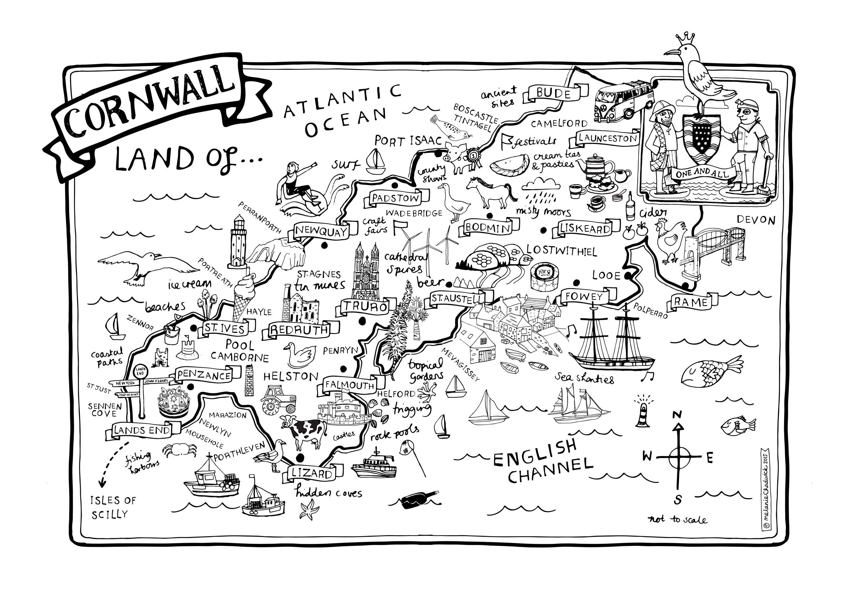 Cornwall Maps | Domestika