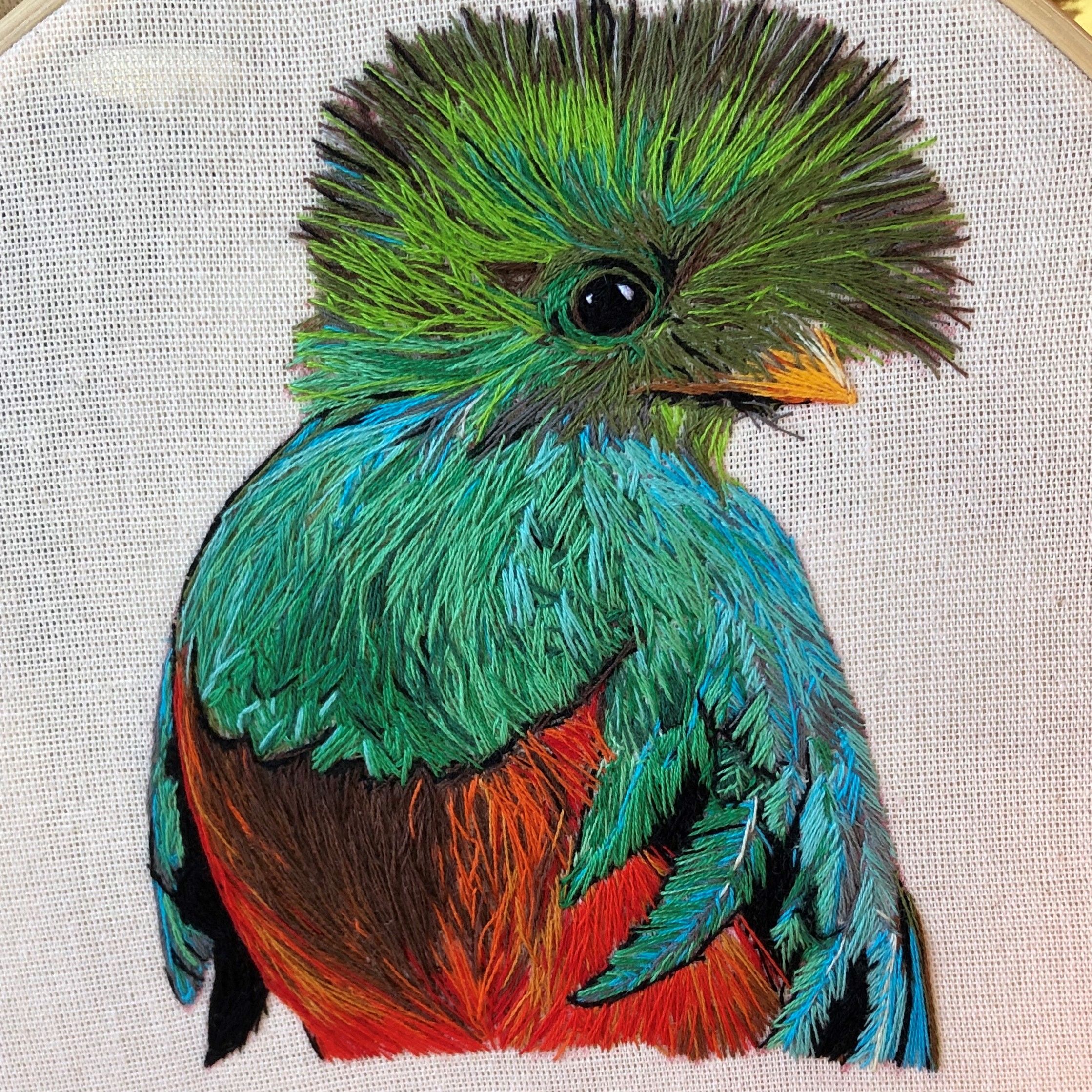 Mi Proyecto del curso: Pintar con hilo: técnicas de ilustración textil ...