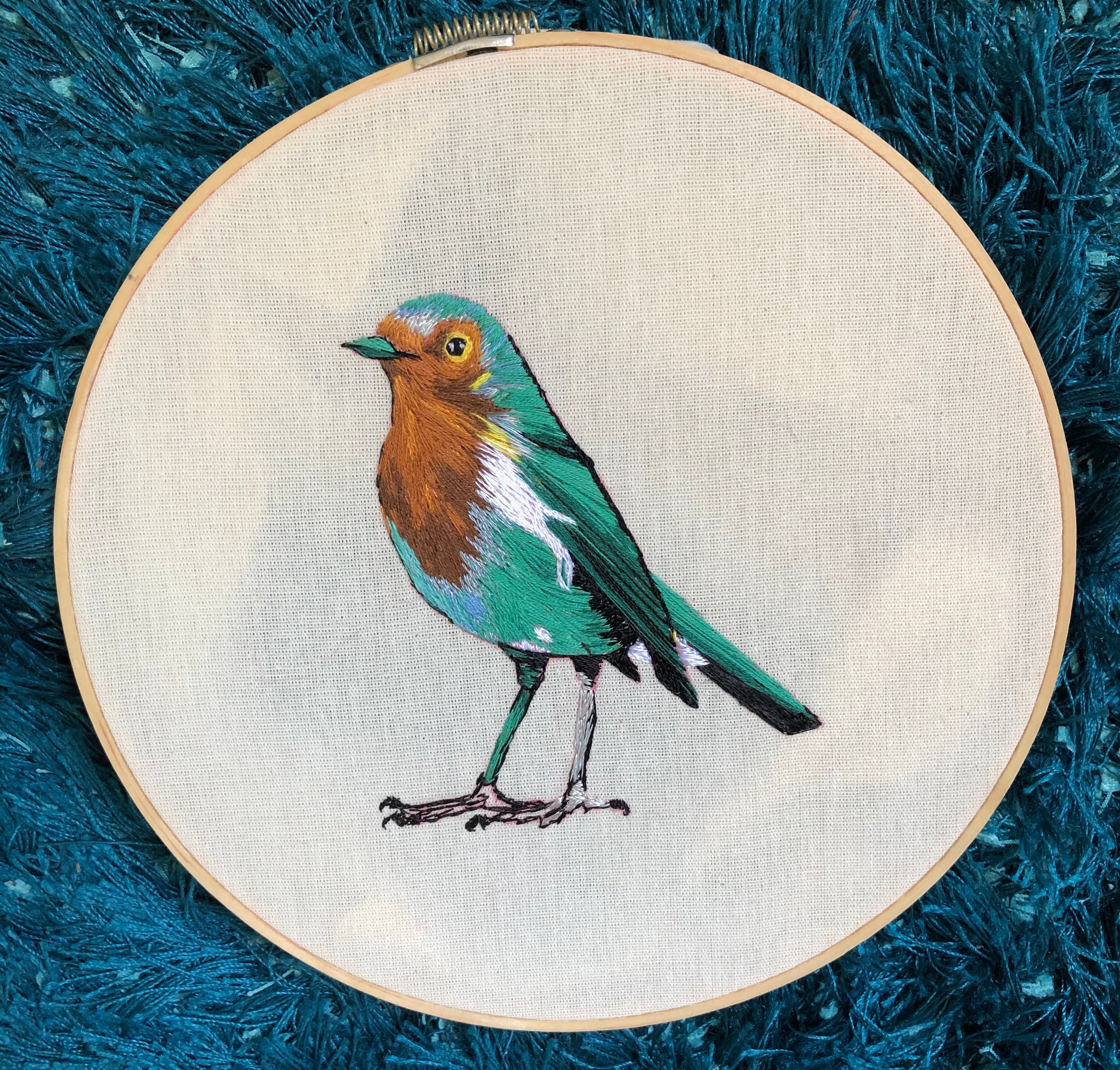 Mi Proyecto del curso: Pintar con hilo: técnicas de ilustración textil ...
