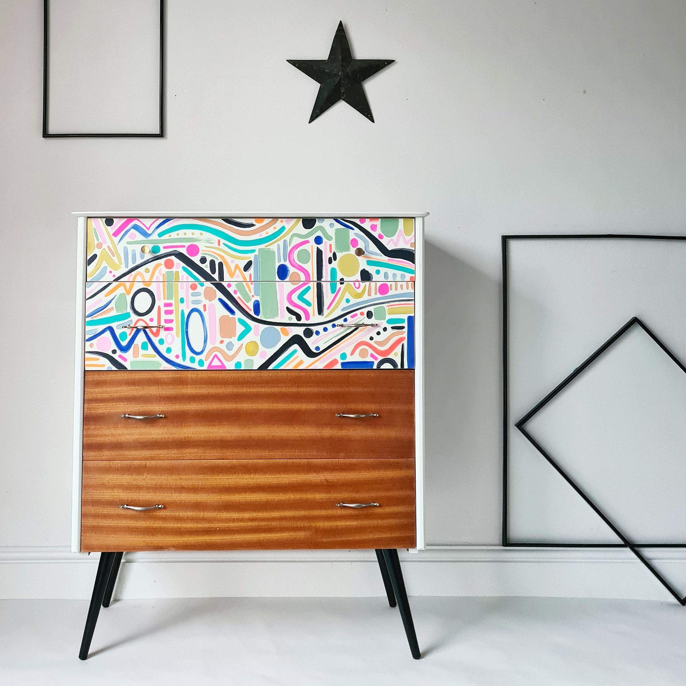 Abstract Pattern Chest of Drawers | Domestika