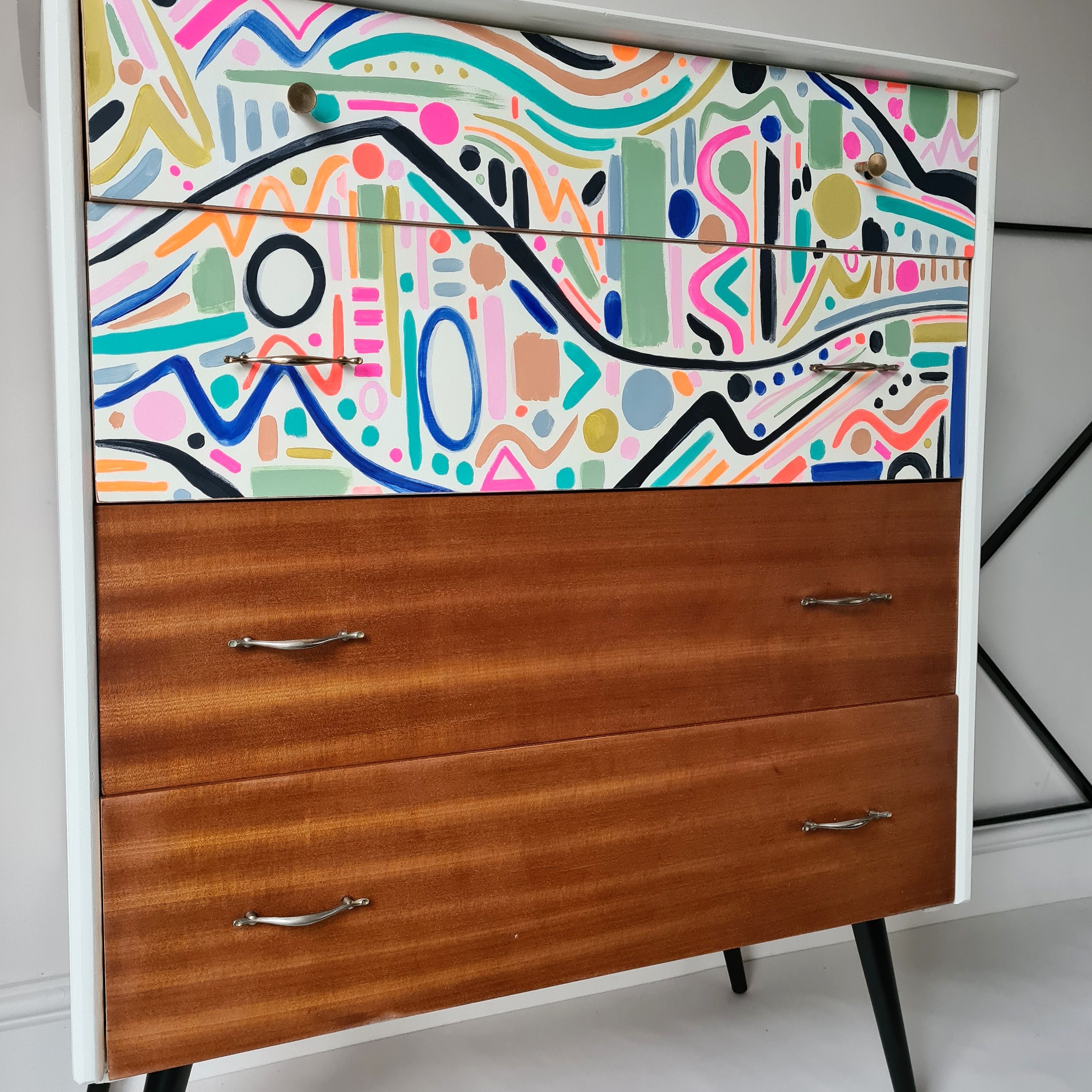 Abstract Pattern Chest of Drawers | Domestika