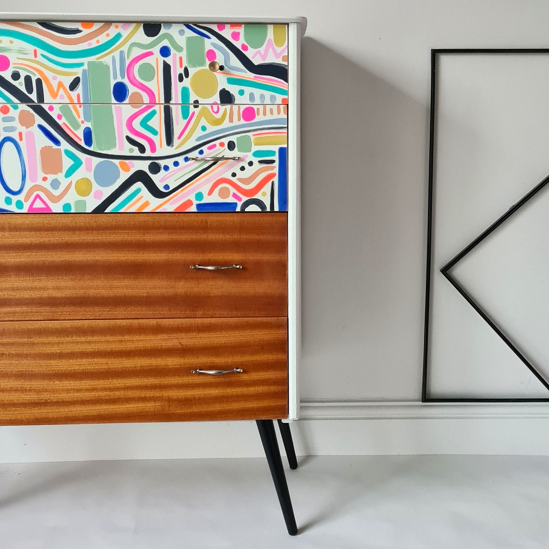 Abstract Pattern Chest of Drawers | Domestika