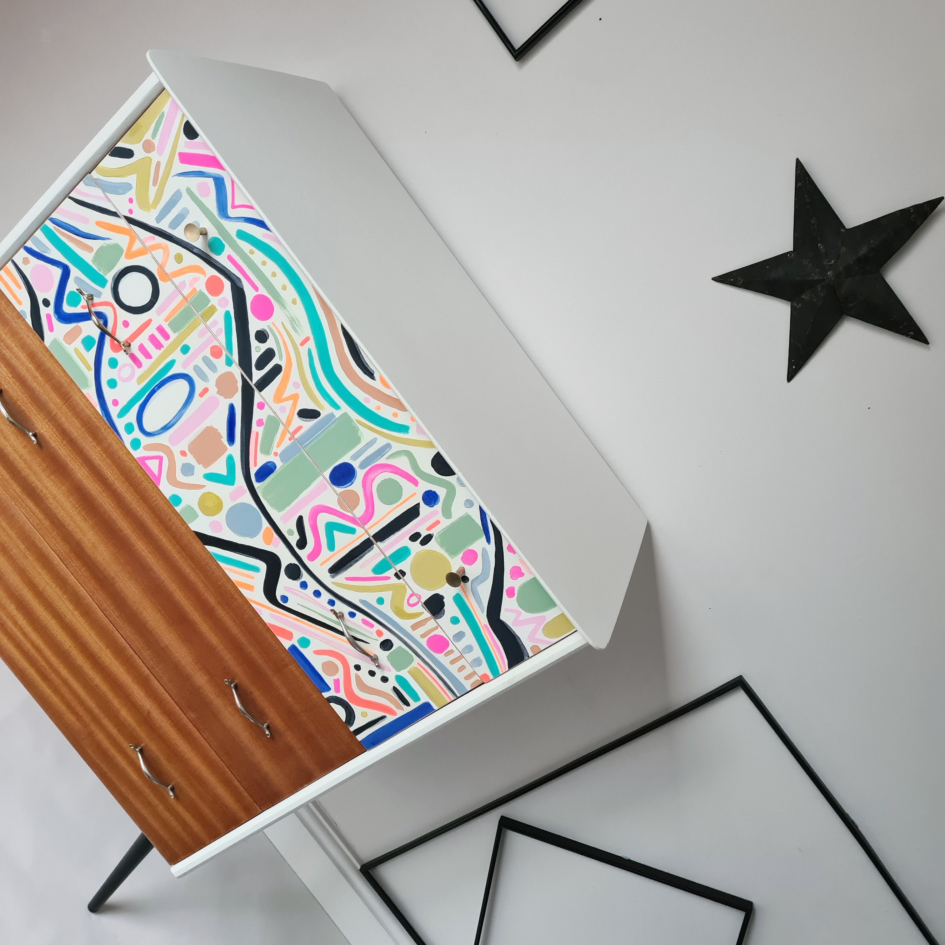 Abstract Pattern Chest of Drawers | Domestika