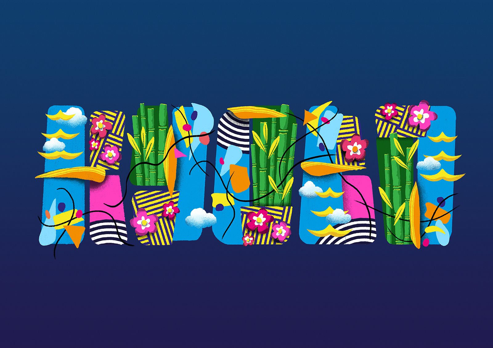 Kyoto - Illustrated Digital Lettering course | Domestika