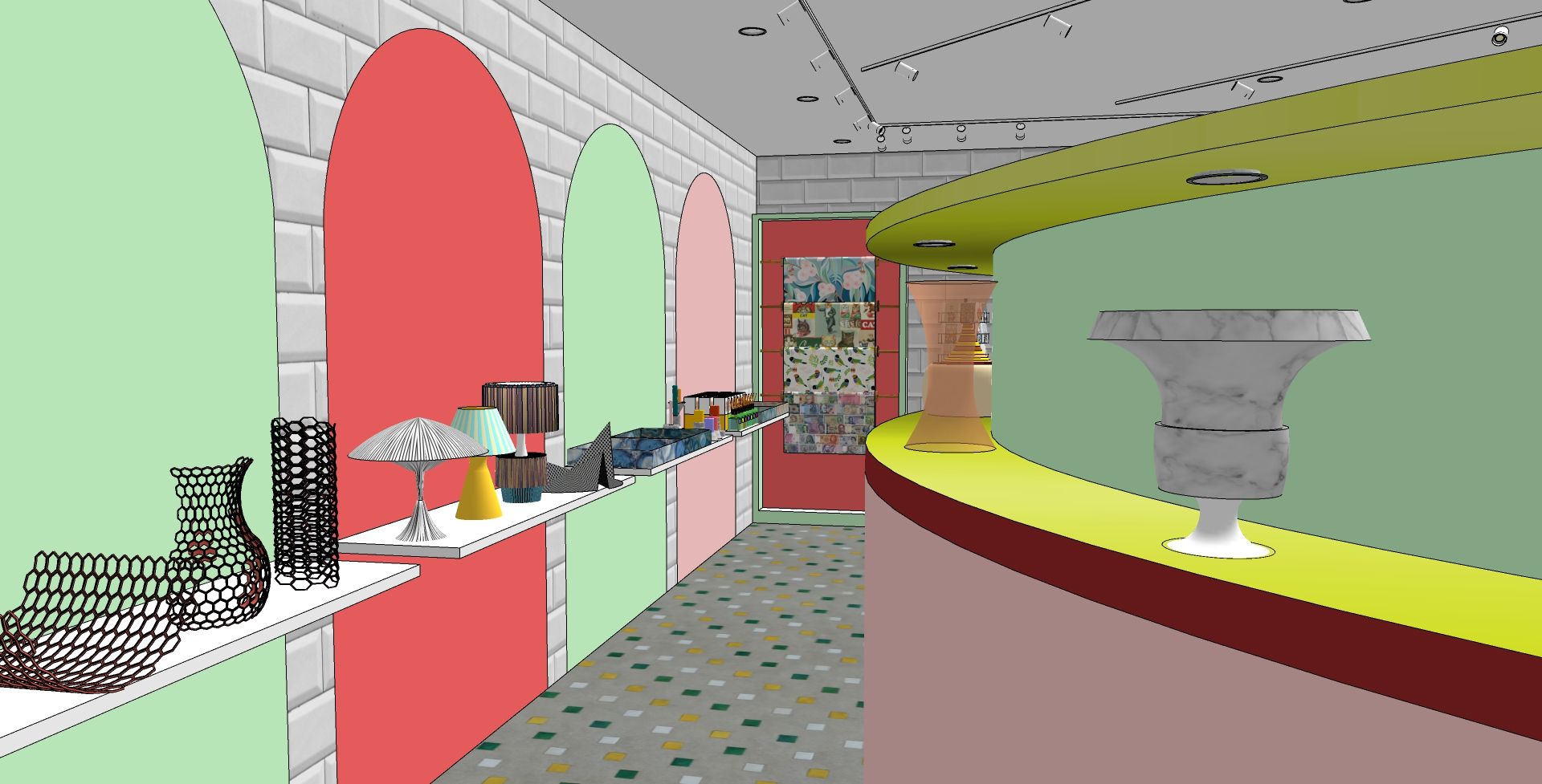 SketchUp - Gift Shop | Domestika