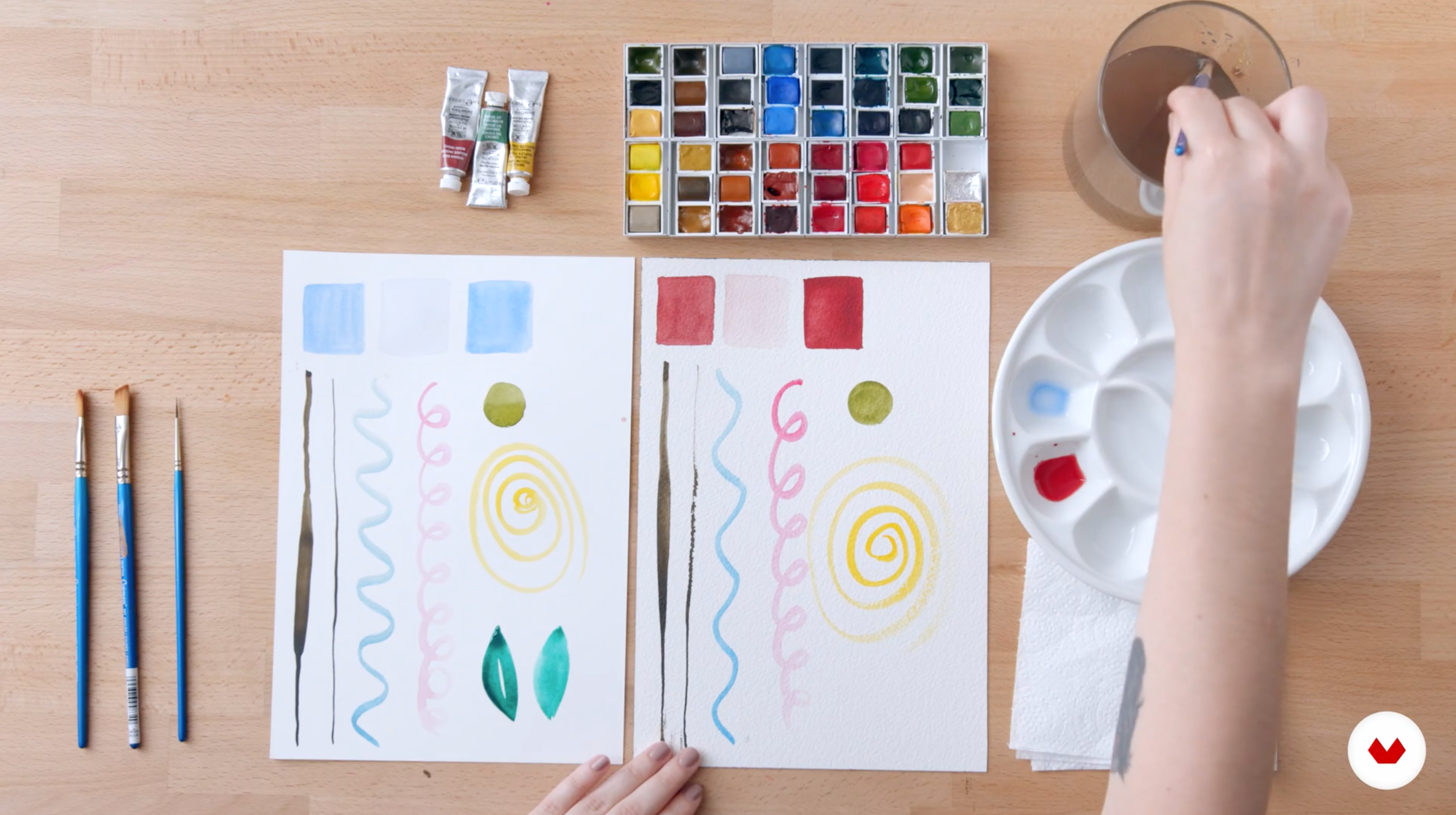 4 Easy Watercolor Exercises for Beginners | Domestika
