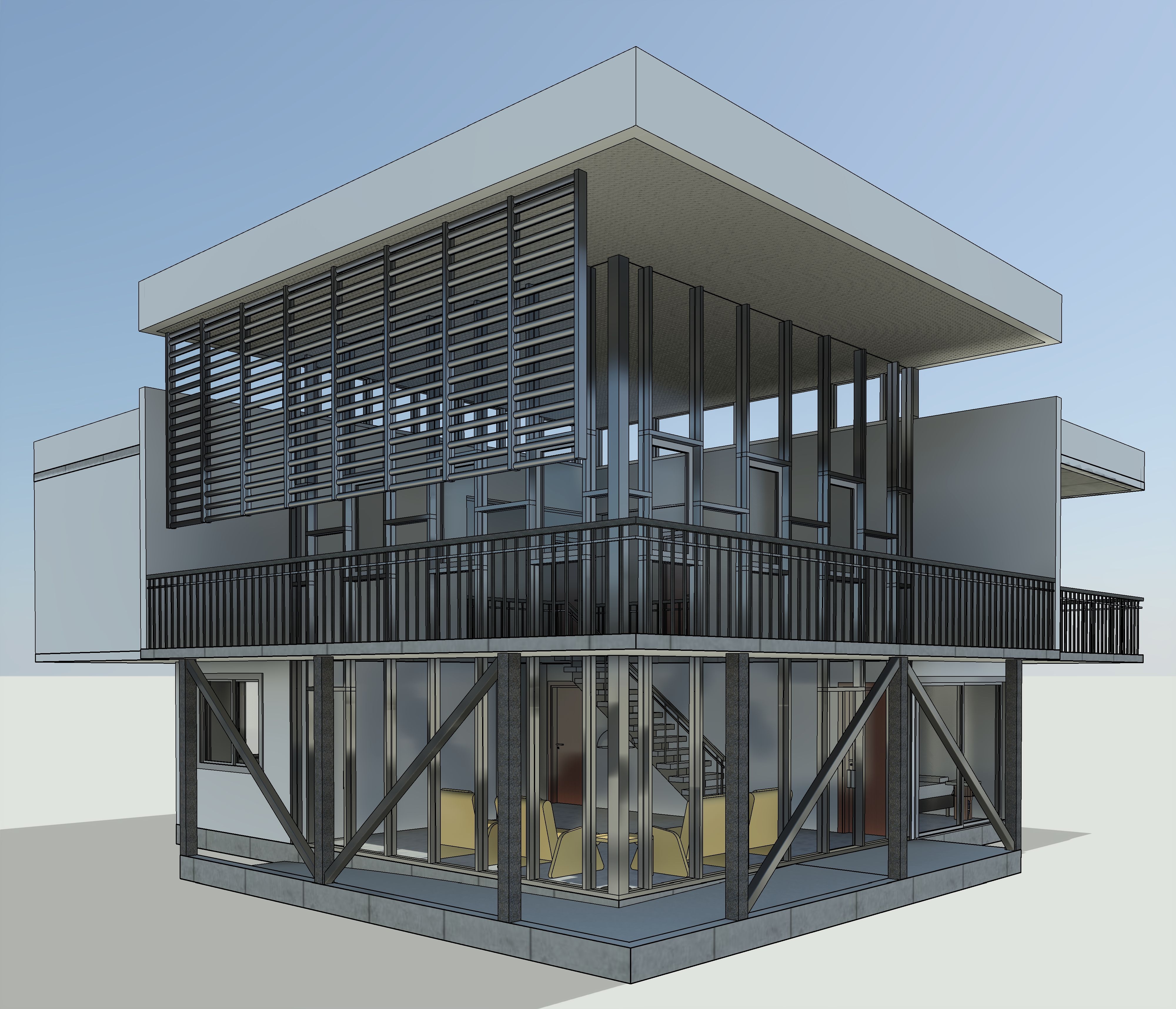 Mi Proyecto del curso: Diseño y modelado arquitectónico 3D con Revit | Domestika