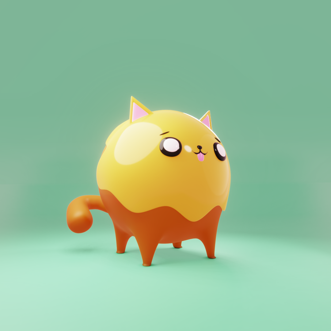 My project in Kawaii Character Creation in 3D with Blender course ...