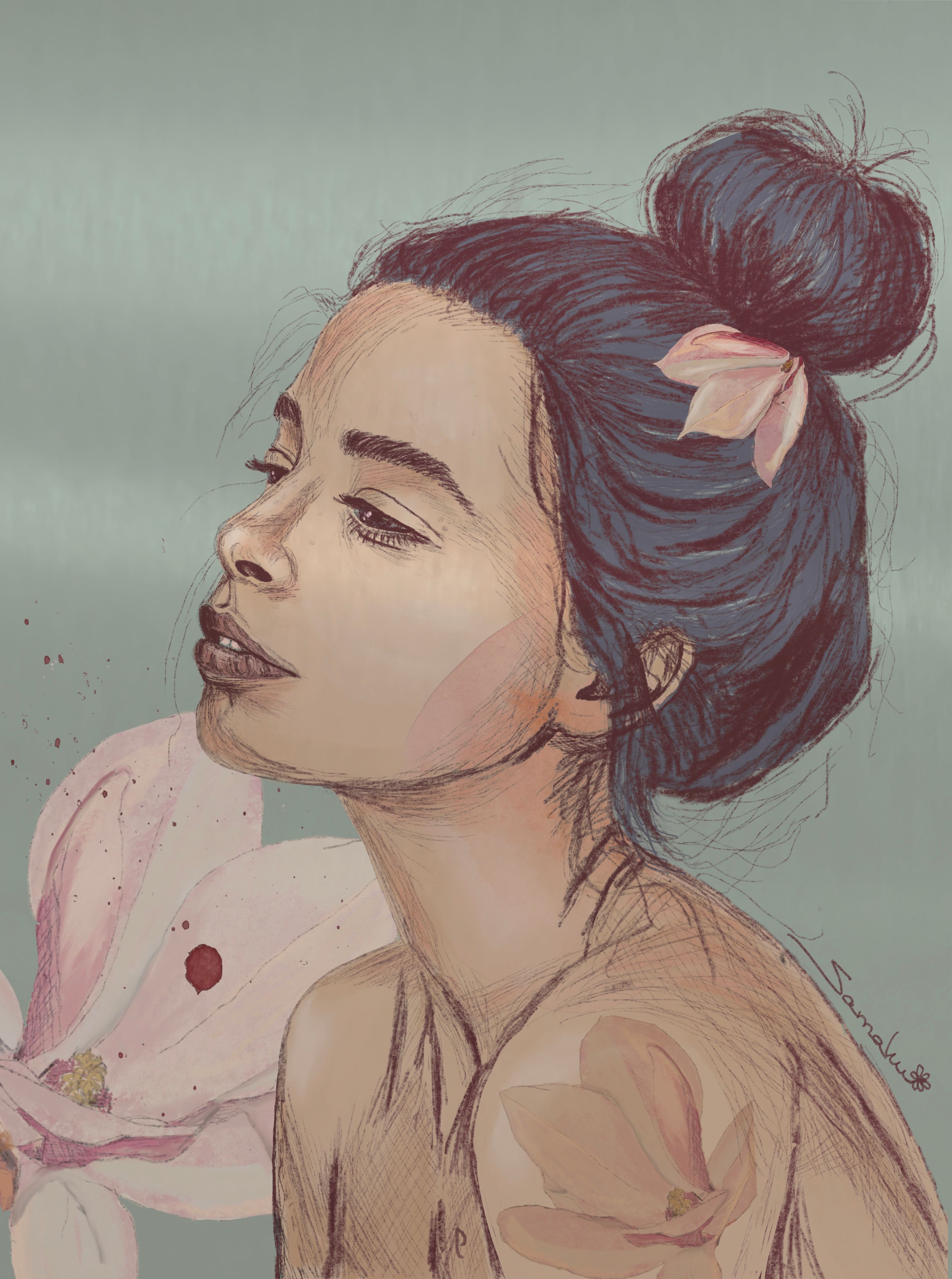 Mi Proyecto del curso: Retrato ilustrado con Procreate | Domestika