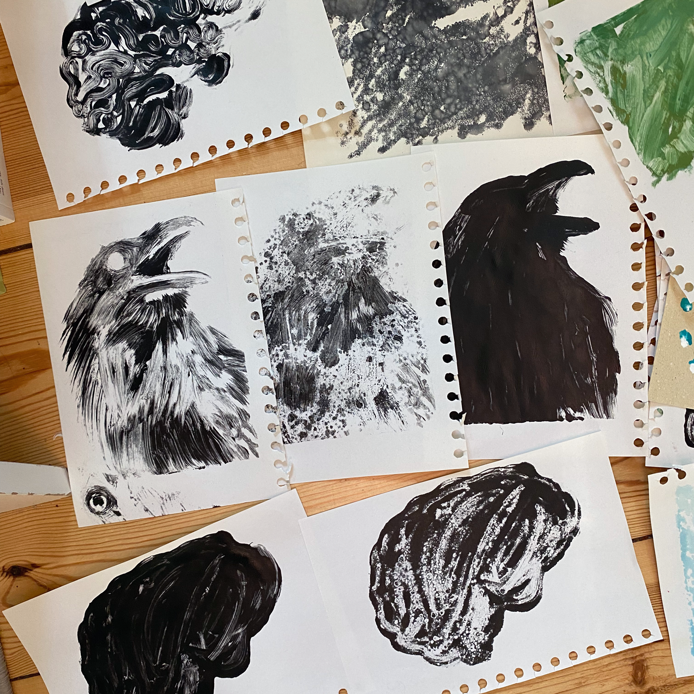 My project in Experimental Illustration with India Ink and Acrylics ...