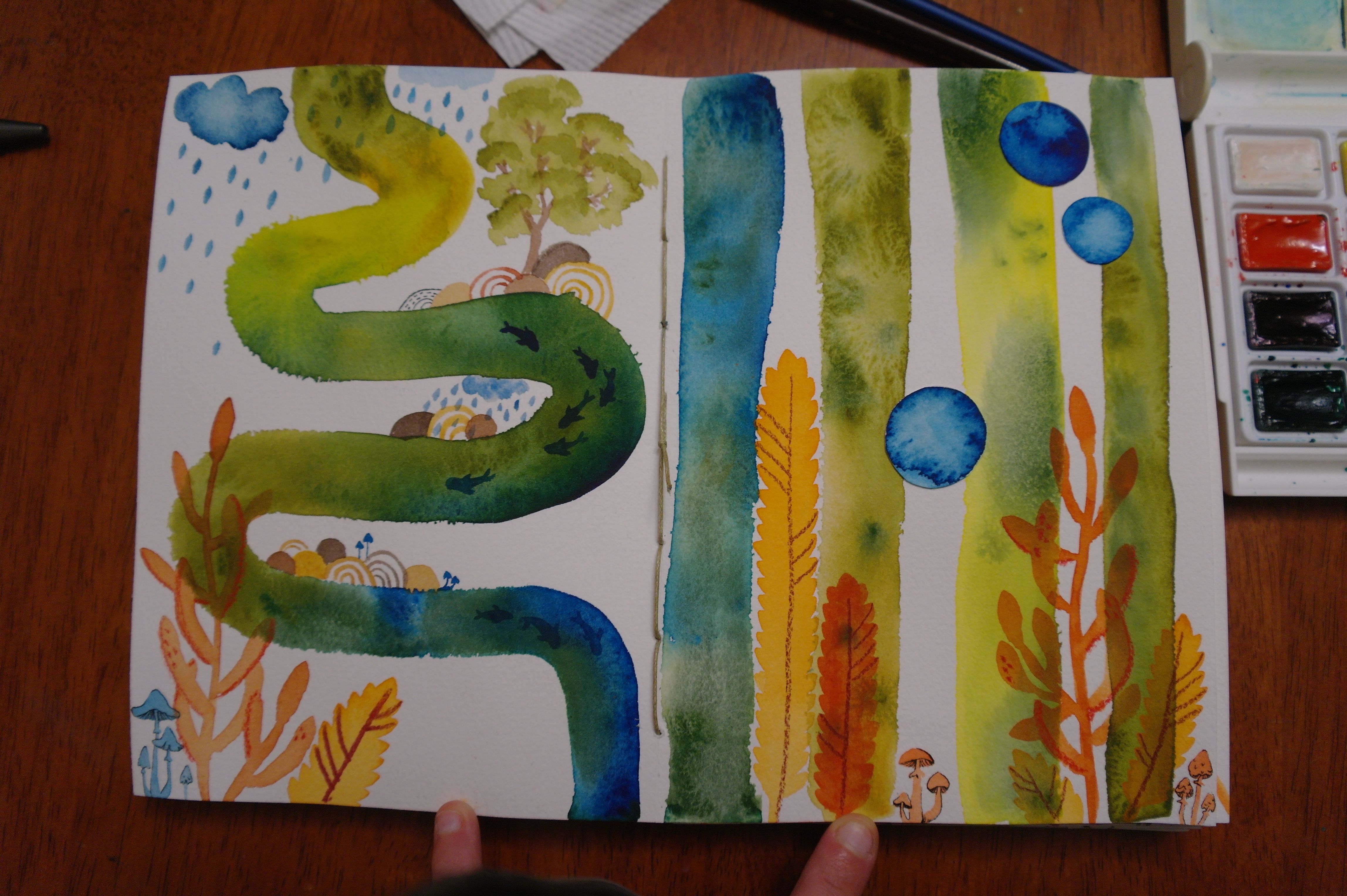 My project in Creative Watercolor Sketching for Beginners course ...