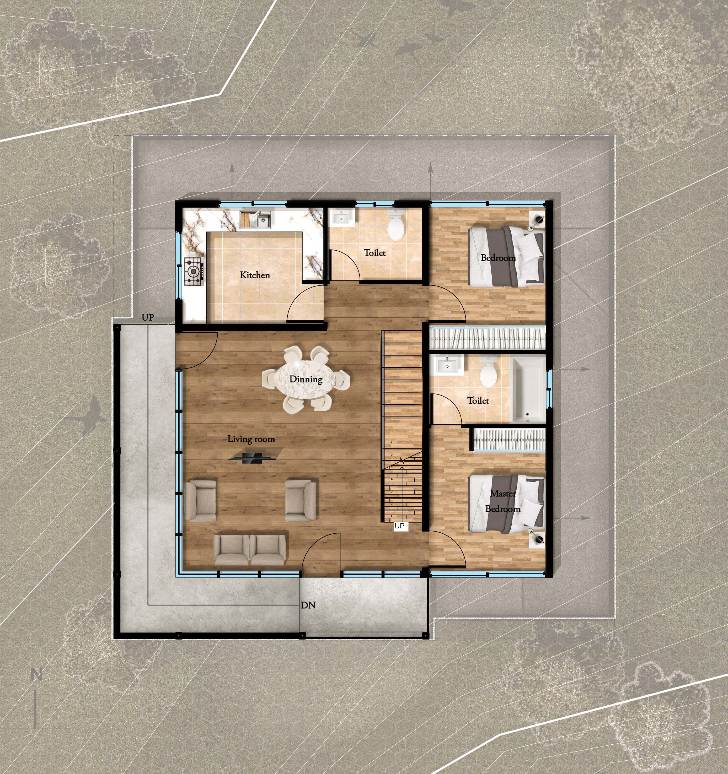 My project in 3D Architectural Design and Modeling with Revit course ...