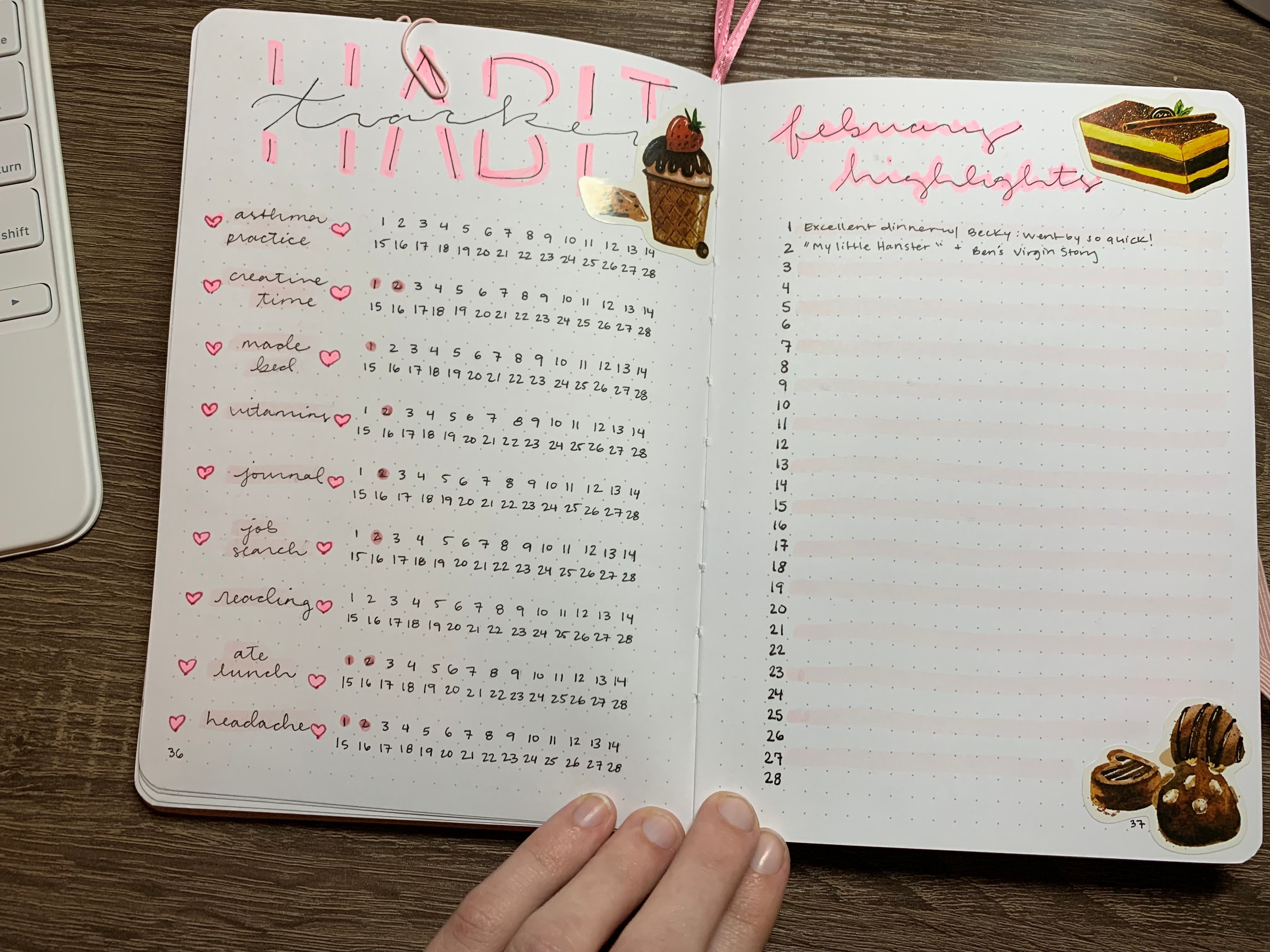 My project in Introduction to Illustrated Bullet Journaling course ...
