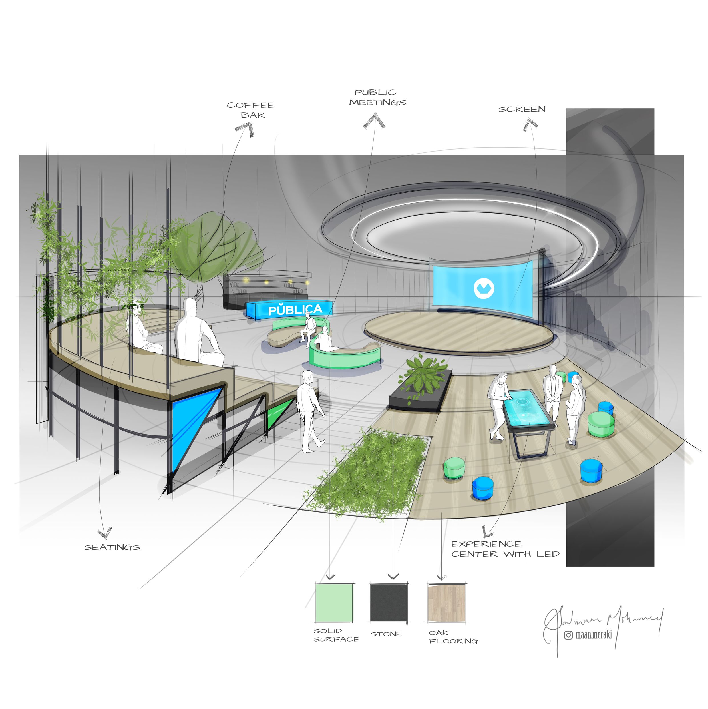 Final Project - Concept Sketching for Architecture & Design | Domestika