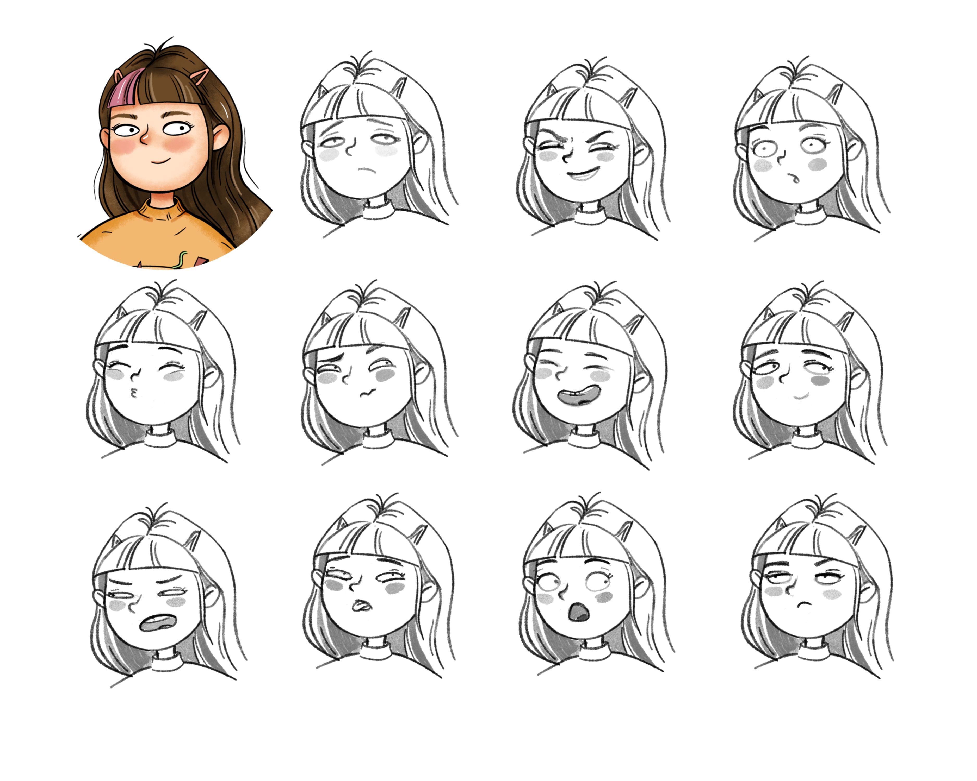 My project for course: Drawing Appealing Characters with Personality ...