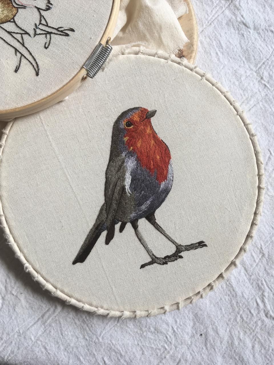 Mi Proyecto del curso: Pintar con hilo: técnicas de ilustración textil ...